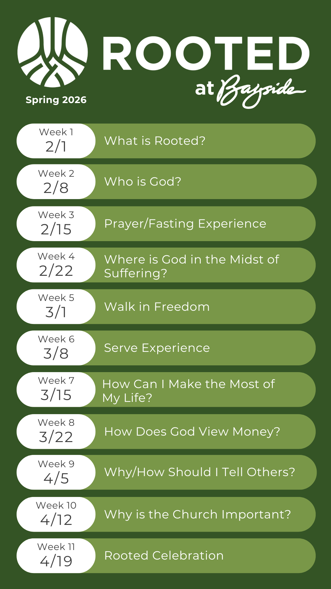 Rooted Facilitator Resource Page | Bayside Church